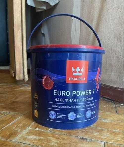 Краска tikkurila euro power 7