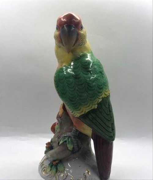 Фарфоровая статуэтка "Попугай" (sitzendorf) 50-60г