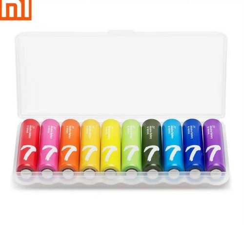 Набор батареек Xiaomi aaа Rainbow 7 (10 в 1)