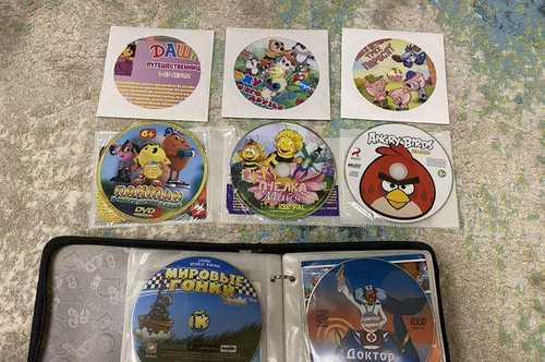 DVD диски с мультфильмами пакетом, 25 шт, Angry Bi