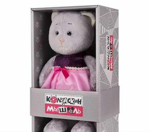 Мягкая игрушка Maxitoys Колбаскин&ampМышель Мышель в Фиолетовом Платье 20 см MT-MRT062001-20