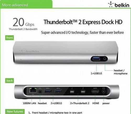 Belkin Thunderbolt 2 Express Dock HD