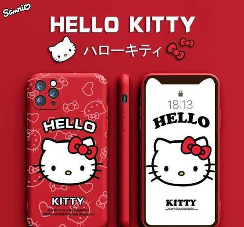 Кейс (чехол) для iPhone (Hello Kitty)