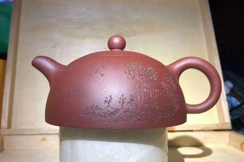 Исинский глиняный чайник ручной работы