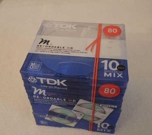Мини диск TDK MD 80, 10 штук