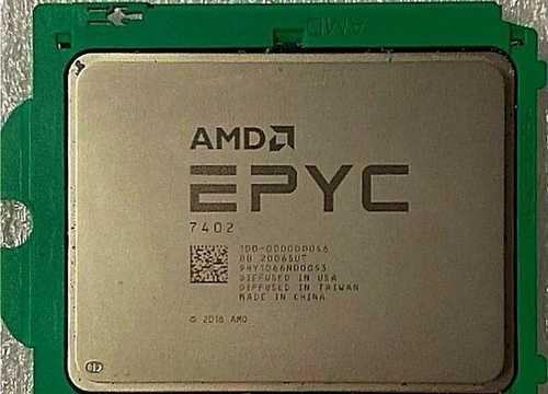 Новый AMD epyc 7402 24 core 2.8-3.35Ghz 35MB 105W