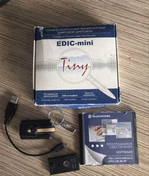 Диктофон мини edic mini Tiny