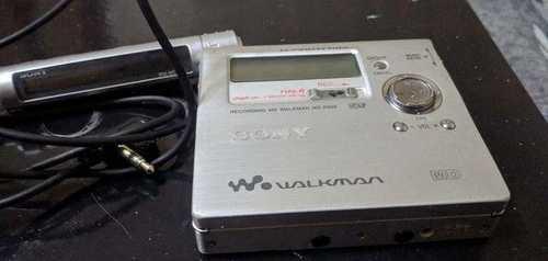 Sony portable minidisc recorder mz-r909