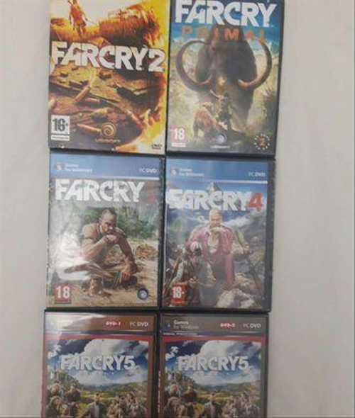 FarCry 2, FarCry 3, FarCry 4, FarCry 5, FarCry Pri