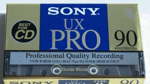 Аудиокассеты новые Sony UX Pro 90