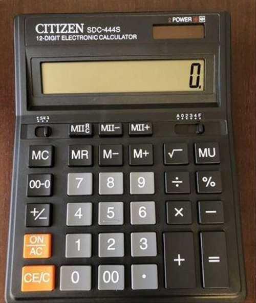 Калькулятор citizen sdc -444S