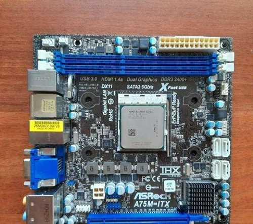 Аsrосk A75M-ITX + AMD A6-3500