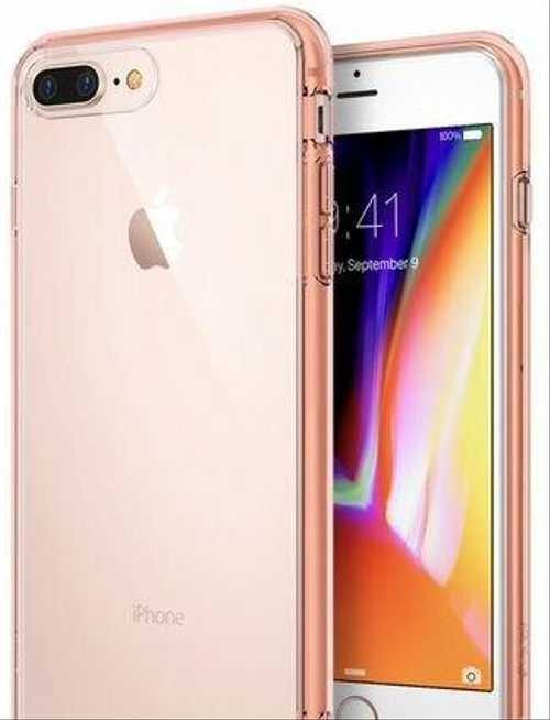 Чехол на iPhone 7+/8+ от Ringke, Fusion, Rose Gold
