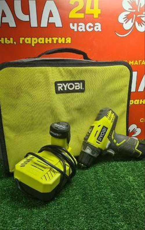 Аккумуляторная дрель-шуруповерт ryobi R12DD