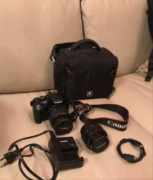 Фотоаппарат Canon EOS 1000D + объектив и сумка