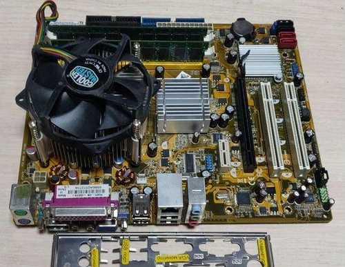 Комплект Intel Core 2 Quad Q6600+плата+ Охлаждение