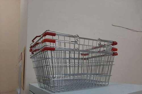 Корзина продуктовая металлическая