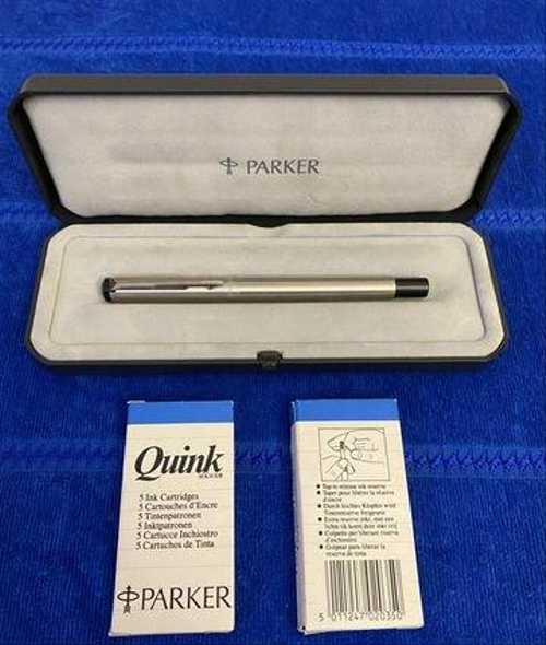 Подарочная перьевая ручка parker c картриджами