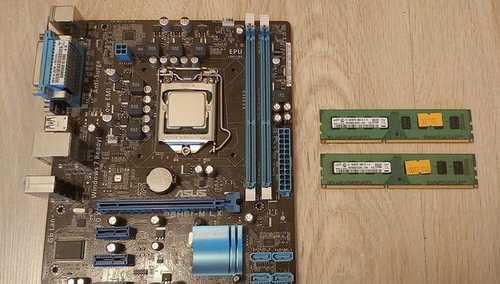 Комплект i5 3570+asus P8H61-M LX+8Гб Samsung