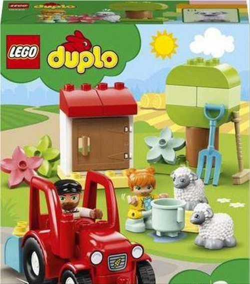 Конструктор lego duplo Town Фермерский трактор и ж