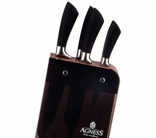 Agness набор ножей agness на подставке, 6 предметов