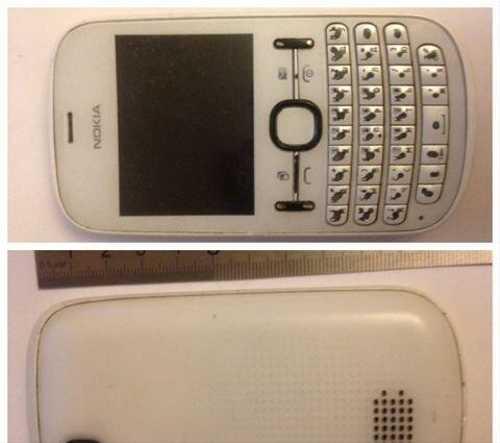 Телефон Нокия Аша 200-Nokia Asha 200 Белый, б/у
