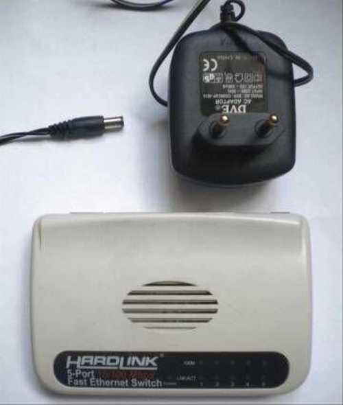 HardLink HS-05D Ethernet 5-портовый коммутатор