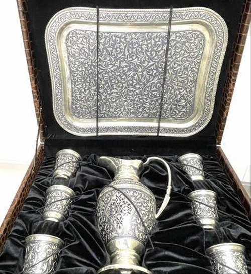 Столовое серебро, набор для Вина, 875 пр Чернь