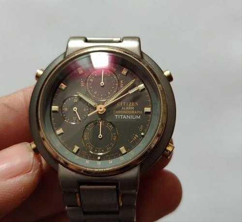 Часы Citizen 6850 titanium япония