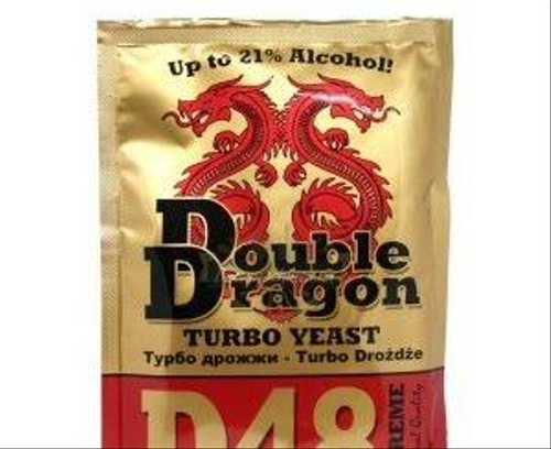 Спиртовые турбо дрожжи Double Dragon 48