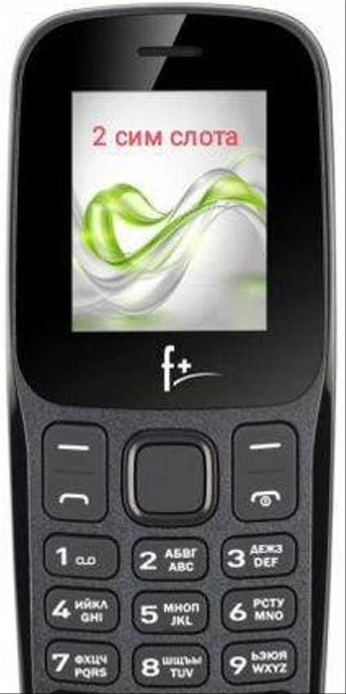 Телефон F+ F196 Black мобильный