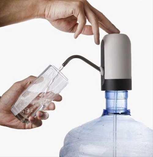 Помпа электрическая для воды на бутылку с аккумуля