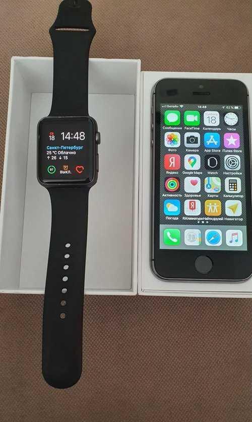 I phone 5S 16 Гб и Apple Watch1 42мм