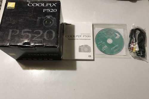 Коробка от фотоаппарата Nikon Coolpix P520,диск,ка