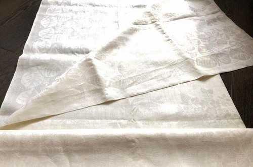 Ткань для скатерти, плотный лен СССР, 6,5х1,4м