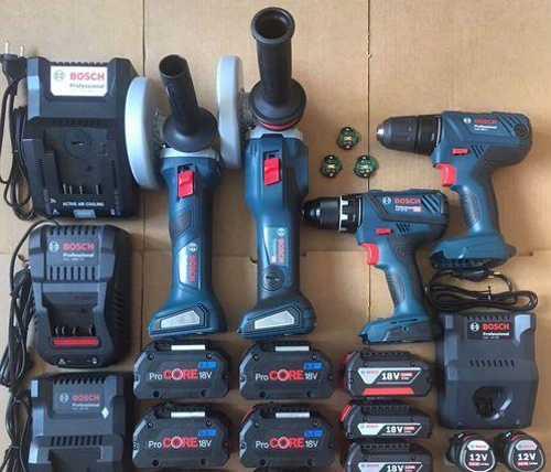 Bosch GWX 18V-15 SC, GWS 180-LI, GKS 18V-68 GC