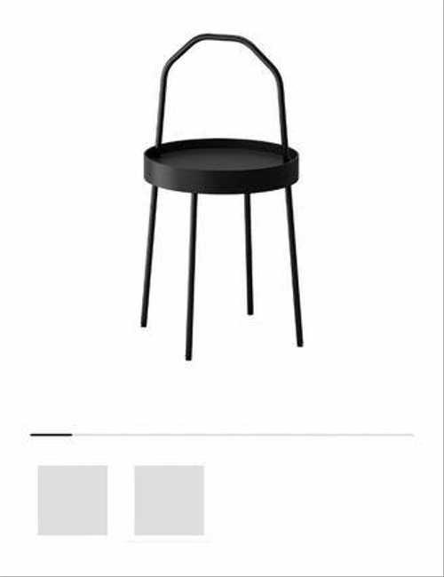 Стол придиванный /журнальный IKEA burvik, черный