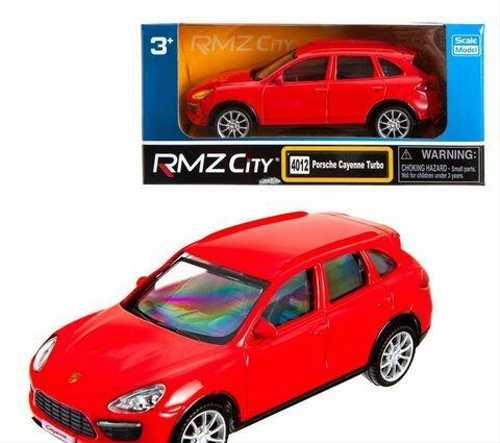 Машинка металлическая Uni-Fortune RMZ City 1:43 Porsche Cayenne Turbo, без механизмов, цвет красный, 12,5 x 5,6 x 5,9 см 444012-RD
