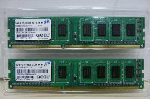 DDR3 4Gb (2Gbx2) 1600MHz GeIL GN32GB1600C11S