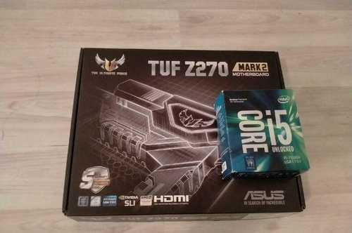 Связка asus TUF Z270 mark 2 I5 7600K