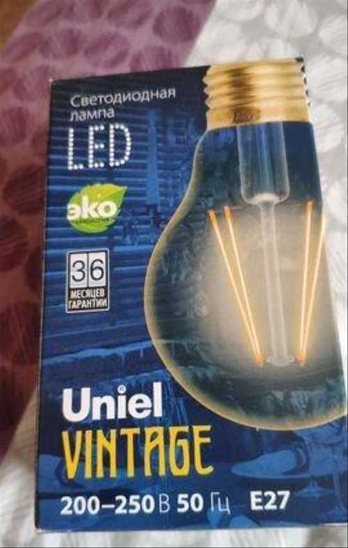 Светодиодная лампа LED uniel vintag