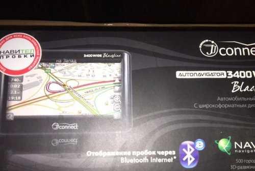 Автонавигатор Jjconnect 3400wide Blackline