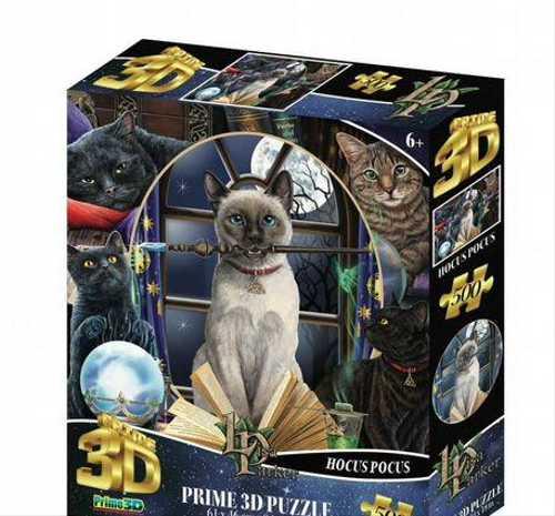 Пазл Prime 3D Super Коллаж Магия кошек 500 элементов 32564-SBM