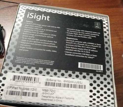 Веб-камера Apple iSight M8817Z/C