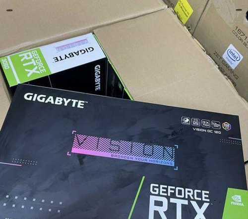 Видеокарты RTX 3060 gigabyte vision OC 12GB