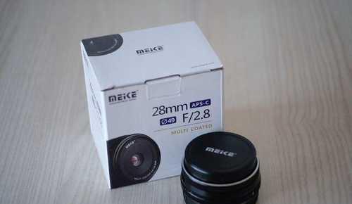 Объектив Meike 28mm для Fujifilm