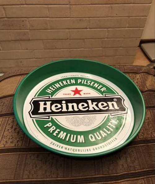Поднос Heineken, диаметр 36 см
