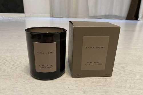 Ароматическая свеча Zara home dark amber новая