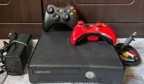 Xbox 360 Slim 250Gb Freeboot + 2Джостика + 35Игр
