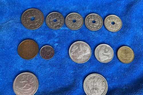 Монеты европейские, 70-80-е